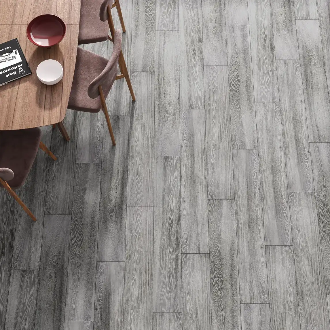 Aspen Grey Ridge Wood Effect Porcelain Tile | Ionic Stone