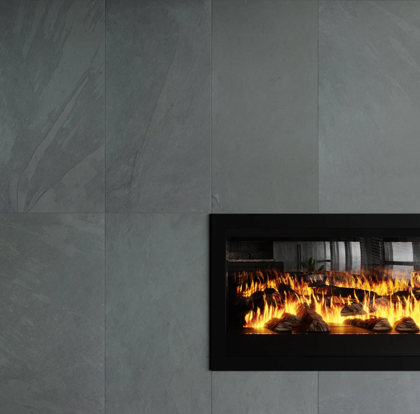 Brazilian Grey Slate Tile Riven Surface | Ionic Stone