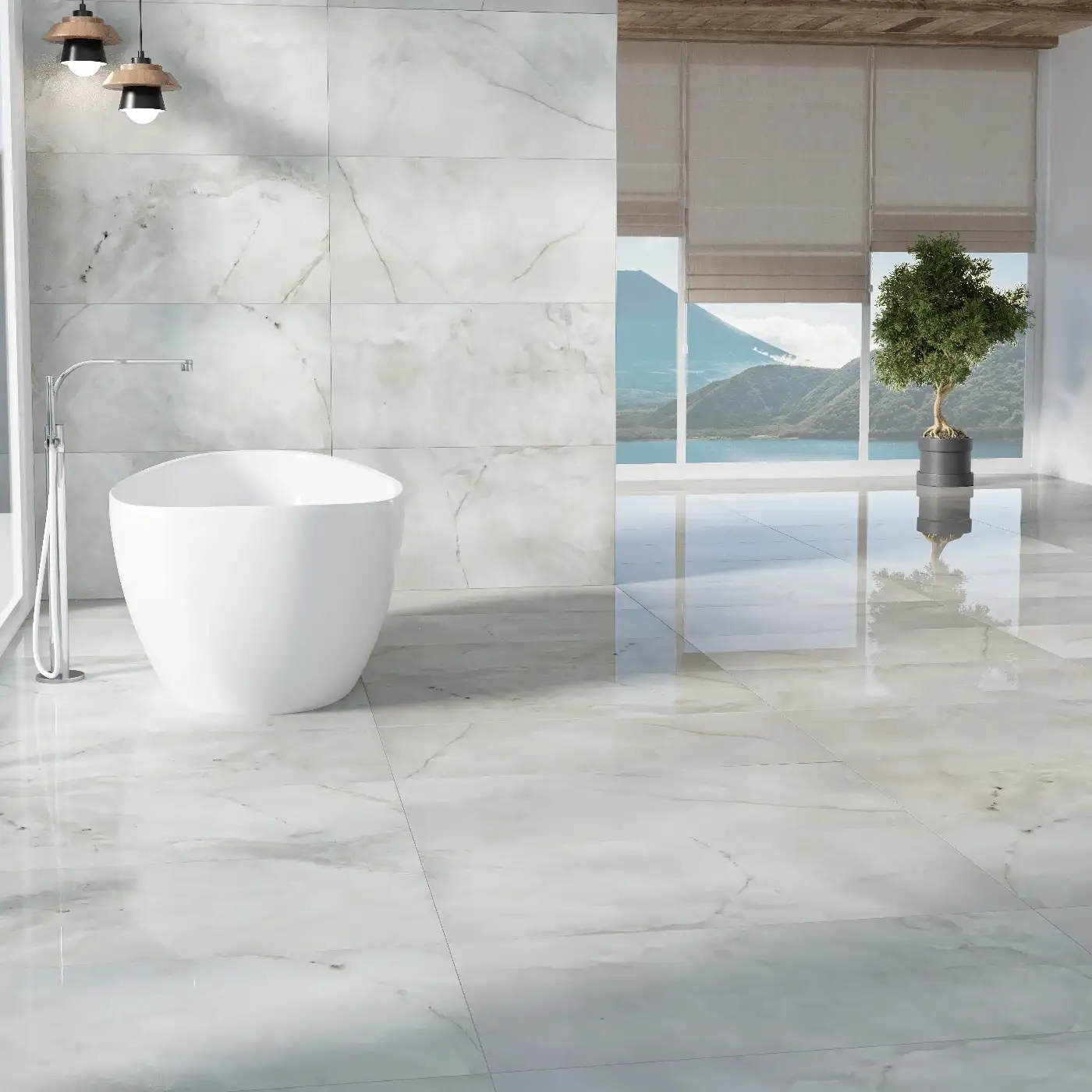 Onyx Nuvolato Polished Porcelain Tile | Ionic Stone